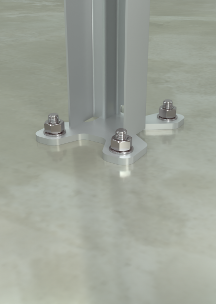 Segmentanker Edelstahl - M10X113 FÜR HYGIENEFENCE® PFOSTENFUSS ...