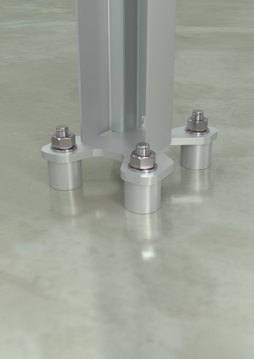 Segmentanker Edelstahl - M10X153 FÜR HYGIENEFENCE® PFOSTENFUSS ...