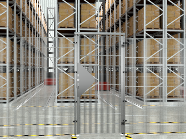Gittertrennwand für Lager und Logistik | schutzzaun24.de